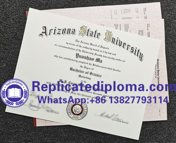 The easy way to buy Arizona State University diploma in USA - replicatediploma.com