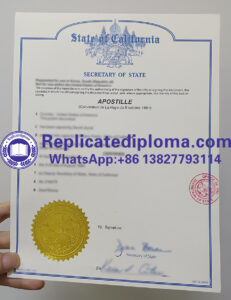 Is it possible to buy State of California apostille certification ...
