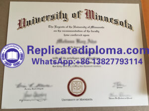 University of Minnesota diploma HD sample, buy UMN degree certificate ...