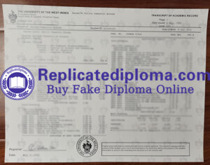 Buy University of the West Indies transcript, UWI diploma - replicatediploma.com